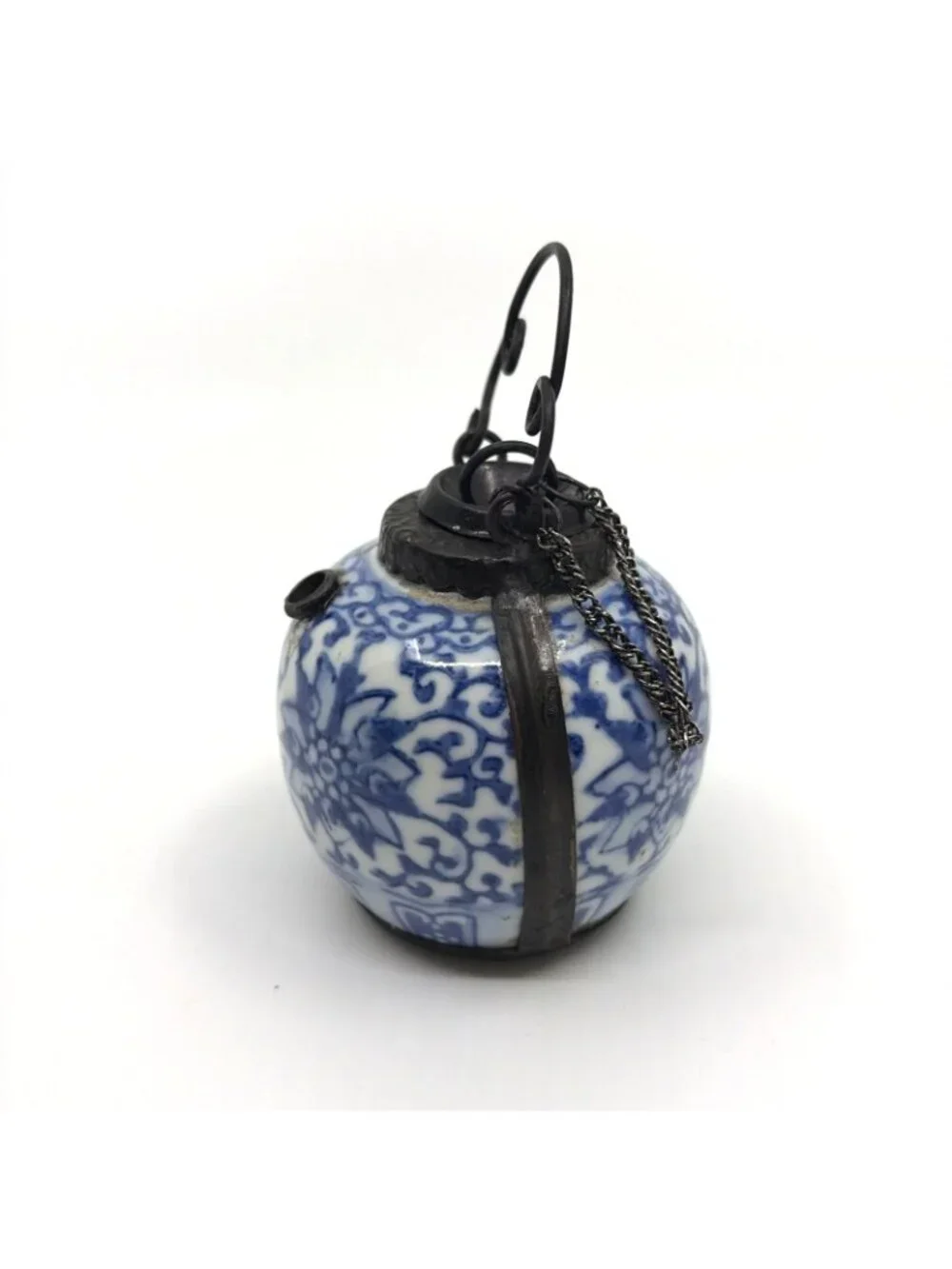 Hand Made | Accents | Antique Chinese Blue White Porcelain Opium Water ...